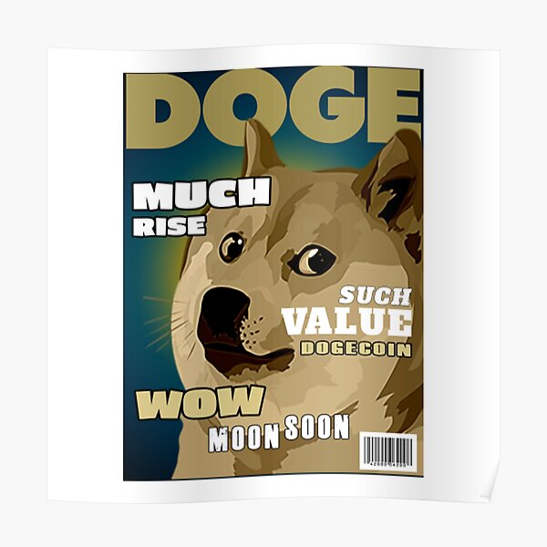 "DOGE Magazine Cover" Poster for Sale by KristinReed | Redbubble