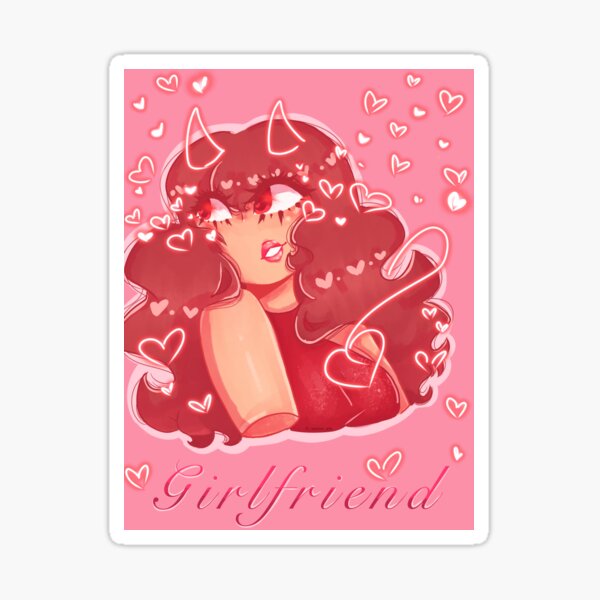 "Girlfriend Friday night funkin'" Sticker by raccoonartss | Redbubble