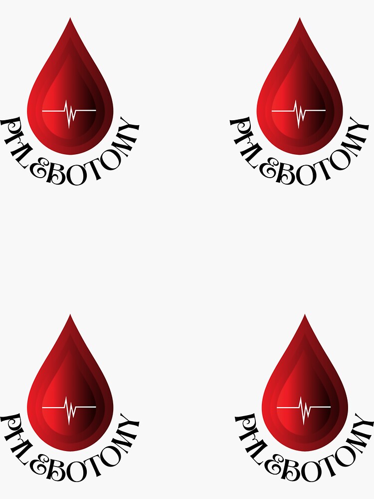 "Phlebotomy Sticker Pack" Sticker for Sale by Crafty-Mornings | Redbubble