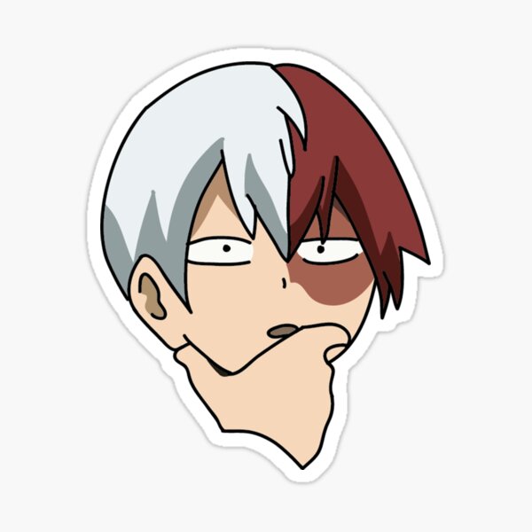 "MHA Shoto Todoroki" Sticker by retroreviveee | Redbubble