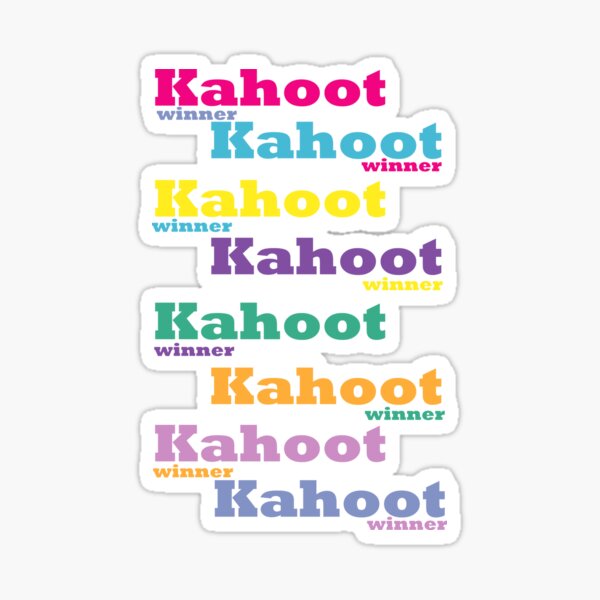 "Kahoot winner" Sticker for Sale by JAPSVende | Redbubble
