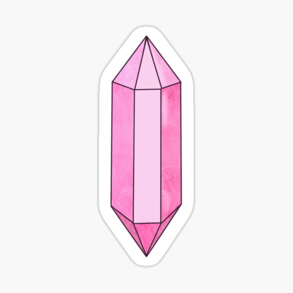 "Pink Crystal" Sticker for Sale by thesarakennedy | Redbubble