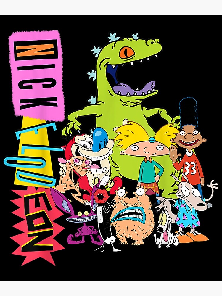 "Nickelodeon Throwback Retro Character" Poster for Sale by WilliamMoon ...