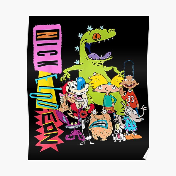 "Nickelodeon Throwback Retro Character" Poster for Sale by WilliamMoon ...