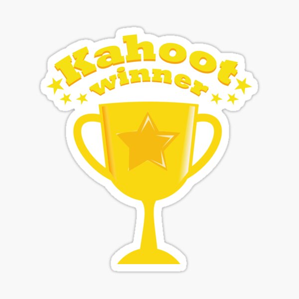 "Kahoot winner" Sticker for Sale by JAPSVende | Redbubble