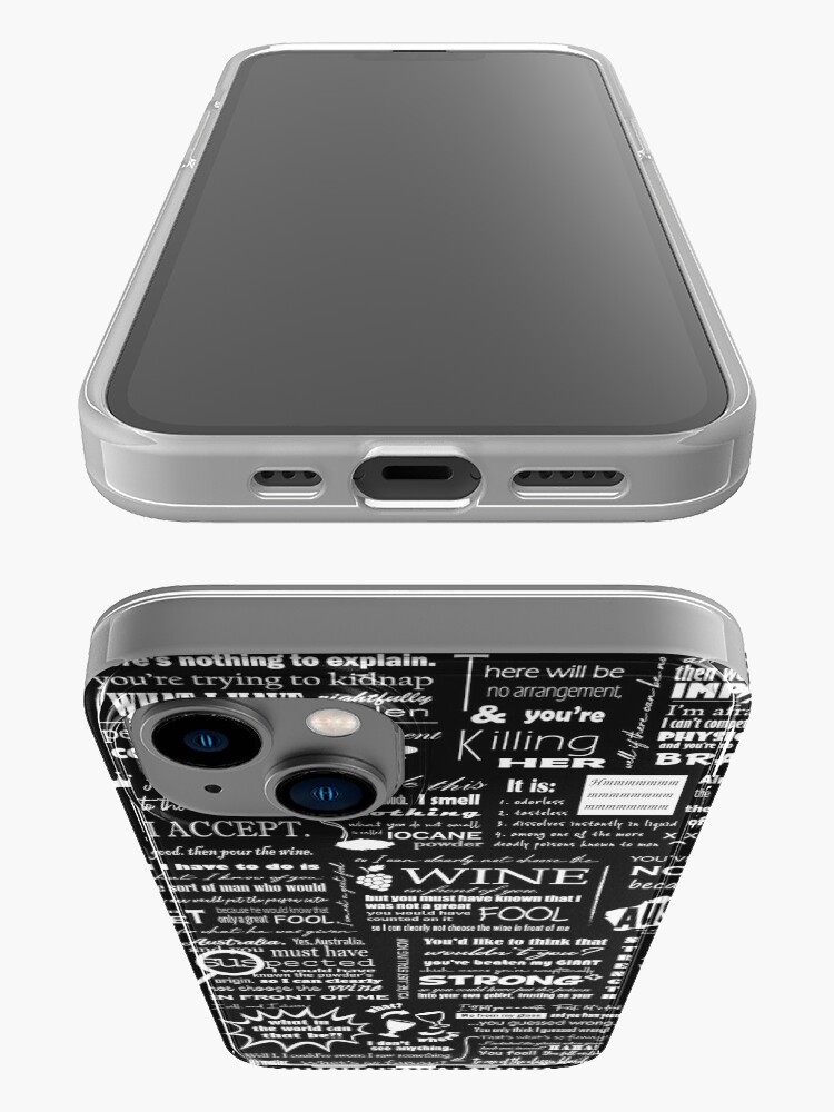 "Princess Bride Poison Scene - White on Black" iPhone Case for Sale by ...