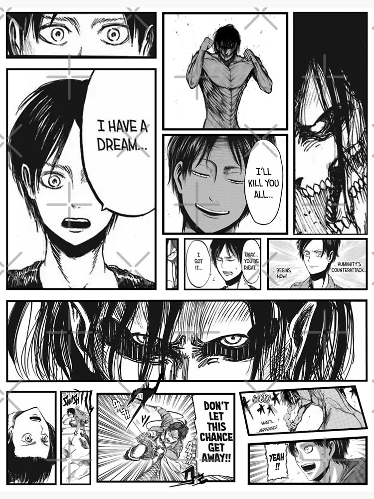 "Eren Yeager Manga Panel" Art Print by gxnite | Redbubble
