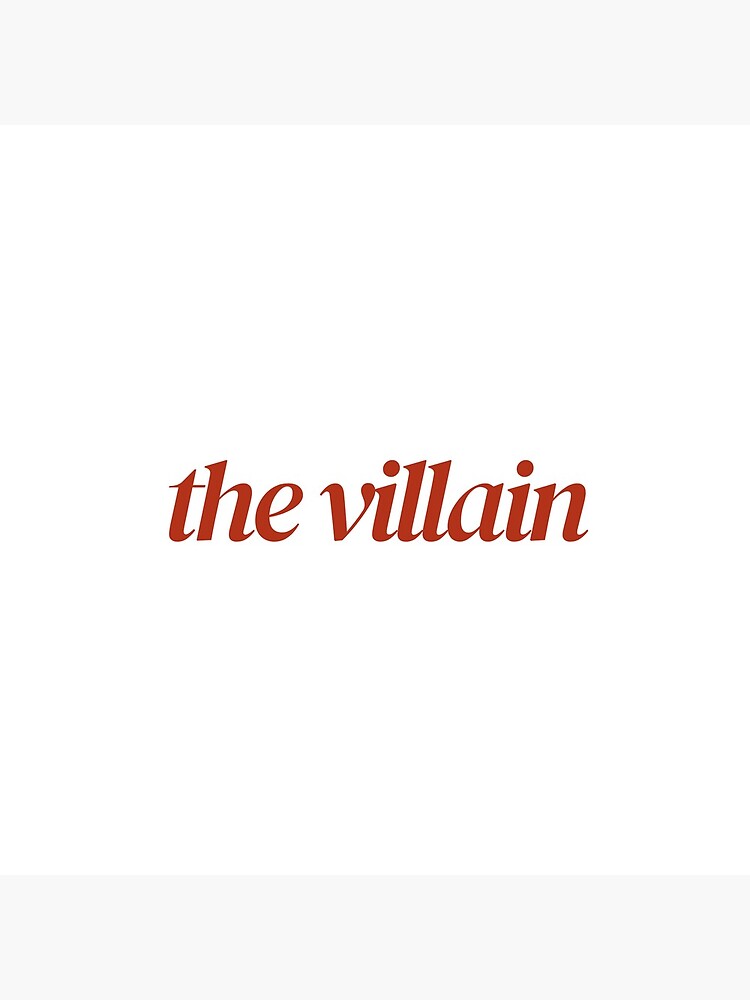 "the villain (red)" Poster for Sale by Alter-Idem | Redbubble