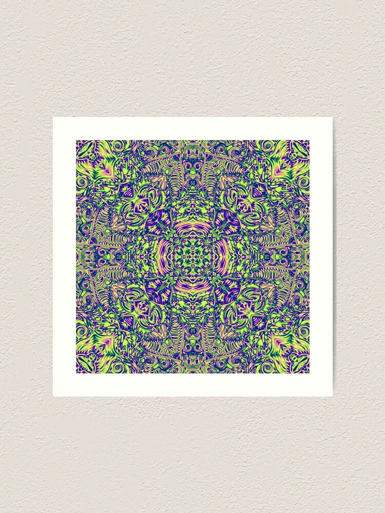 "Psychedelic tiles 64." Art Print for Sale by cr6zym1nd | Redbubble