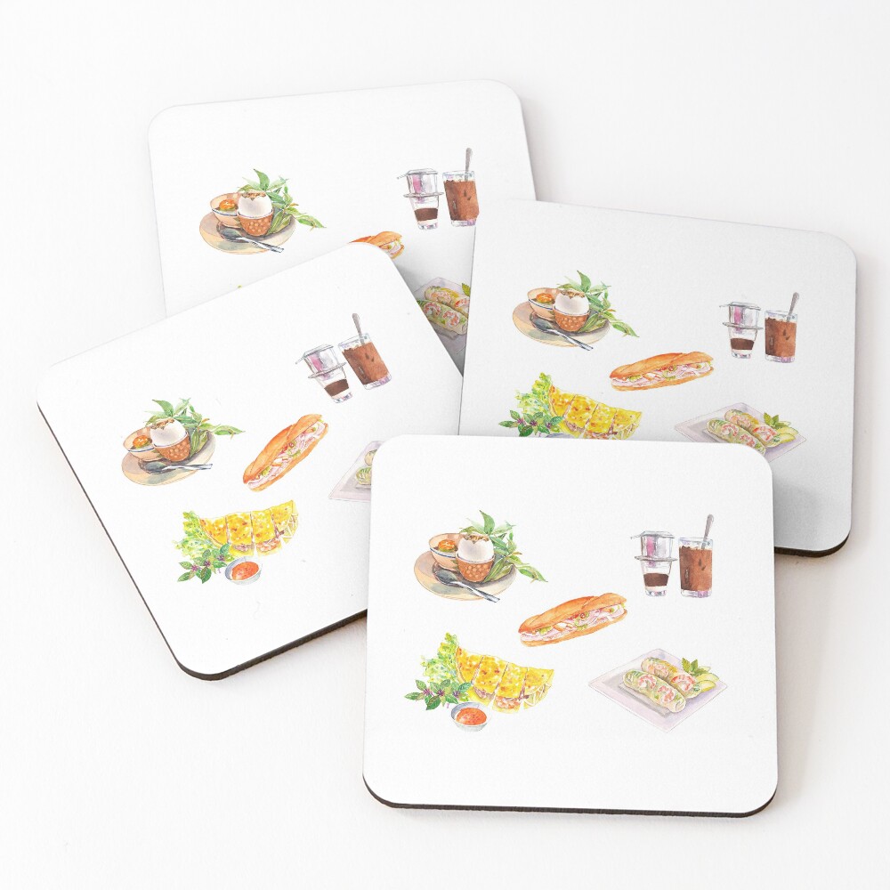 "Vietnamese food collection 1" Sticker for Sale by ZephyrArtVN | Redbubble