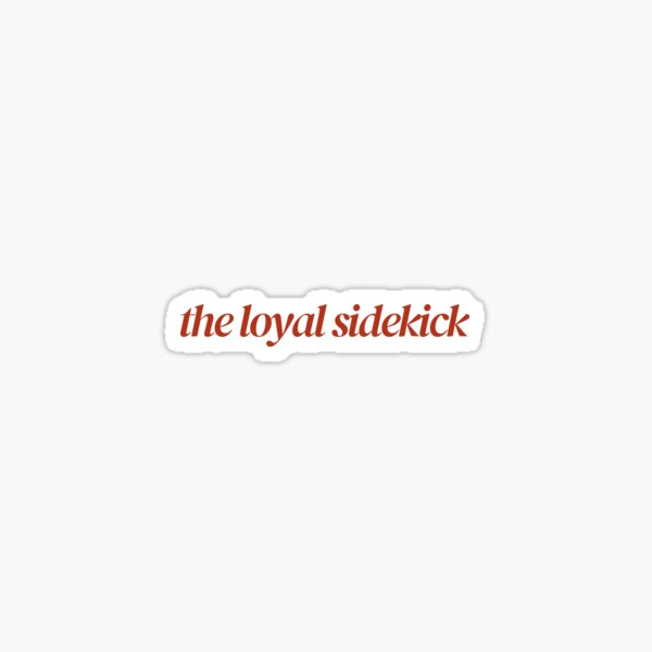 "the loyal sidekick (red)" Sticker for Sale by Alter-Idem | Redbubble