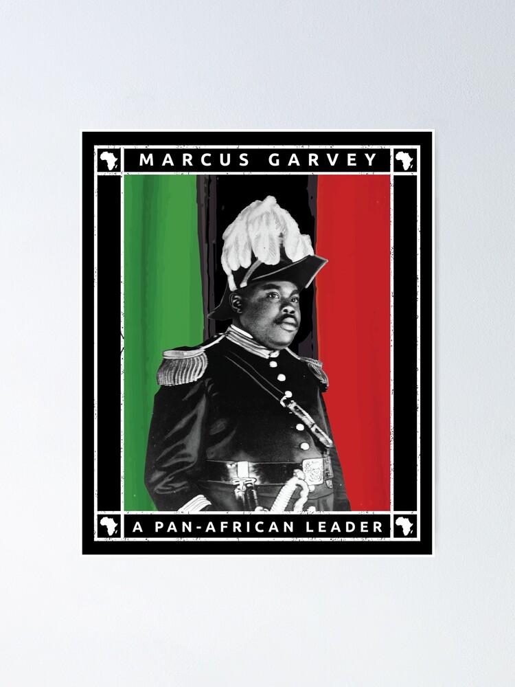 "Pan-Africanist Marcus Garvey Mother Land Africa Map" Poster for Sale ...