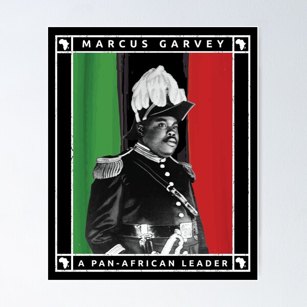 "Pan-Africanist Marcus Garvey Mother Land Africa Map" Poster for Sale ...