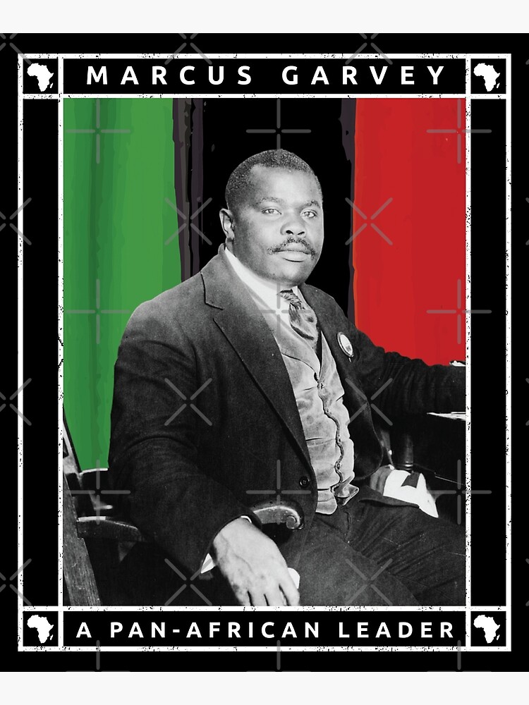 "Pan-Africanist Marcus Garvey Mother Land Africa Map" Poster for Sale ...