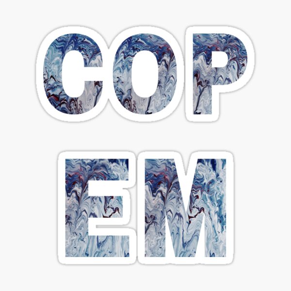 "Cop em collection" Sticker for Sale by BondGirlOficial | Redbubble