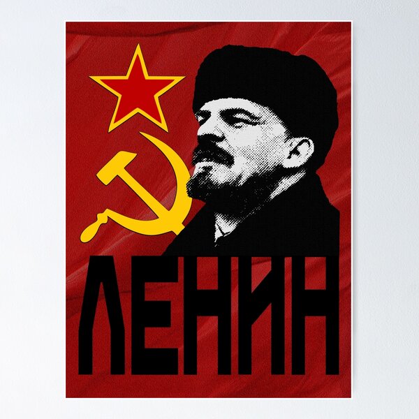"LENIN" Poster for Sale by Paparaw | Redbubble