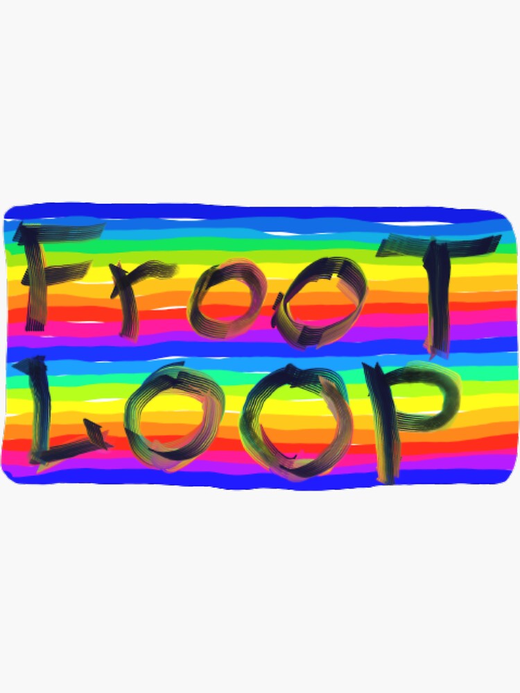 "Froot Loop" Sticker for Sale by nez85 | Redbubble