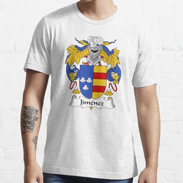 "Jimenez Coat of Arms/Family Crest" Essential T-Shirt for Sale by ...
