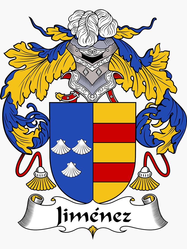 "Jimenez Coat of Arms/Family Crest" Sticker for Sale by carpediem6655 ...