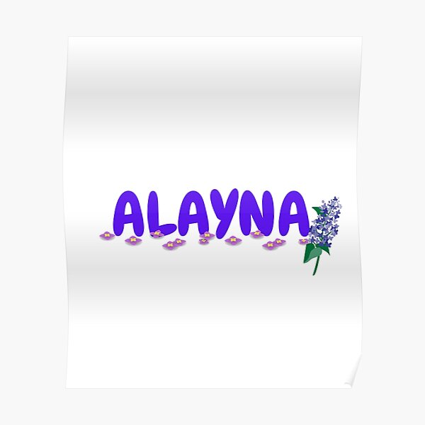 "Alayna" Poster by SanaHaddad | Redbubble