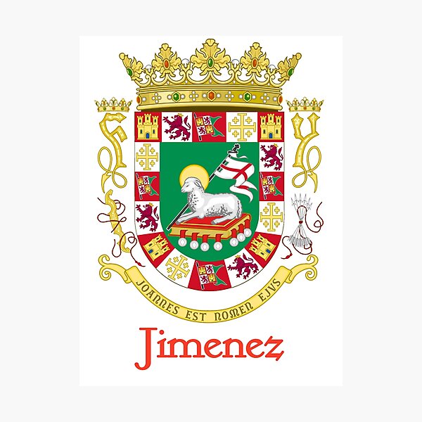 Lámina fotográfica «Escudo de Jiménez de Puerto Rico» de carpediem6655 ...