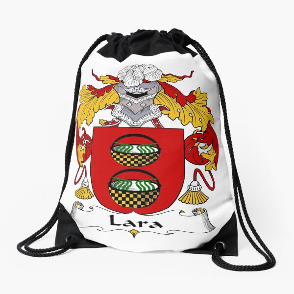 "Lara Coat of Arms/Family Crest" Drawstring Bag for Sale by ...