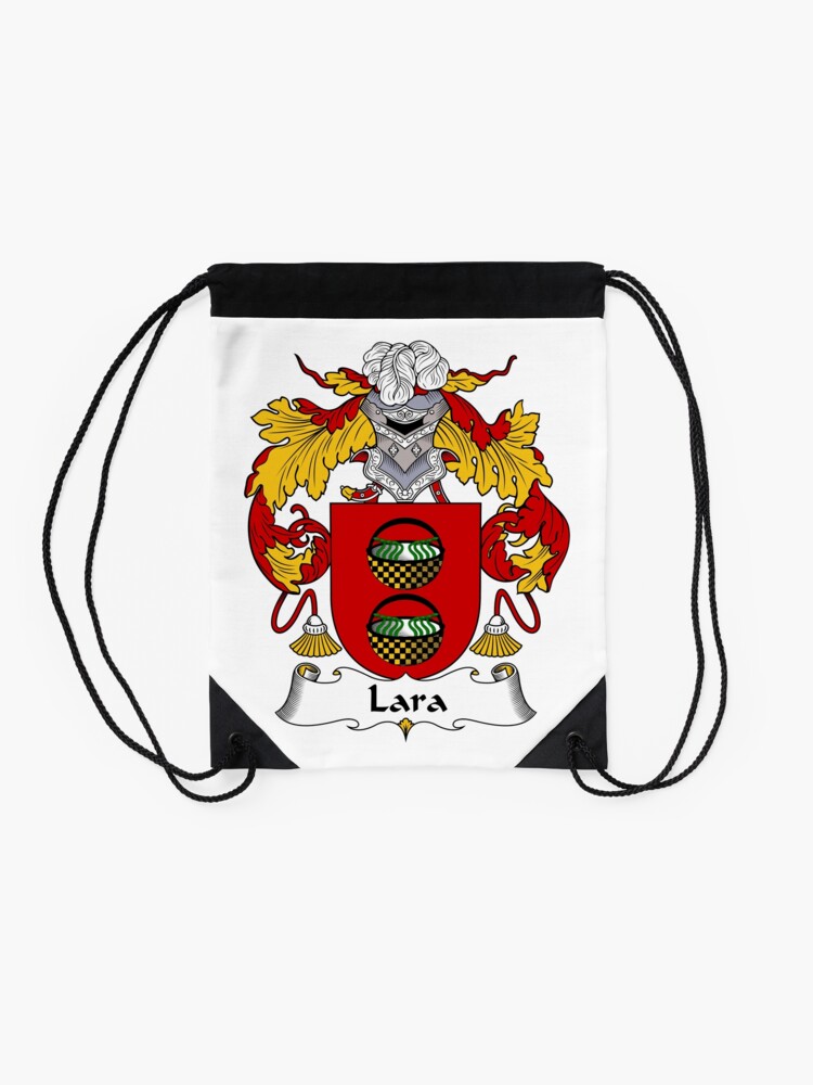 "Lara Coat of Arms/Family Crest" Drawstring Bag for Sale by ...