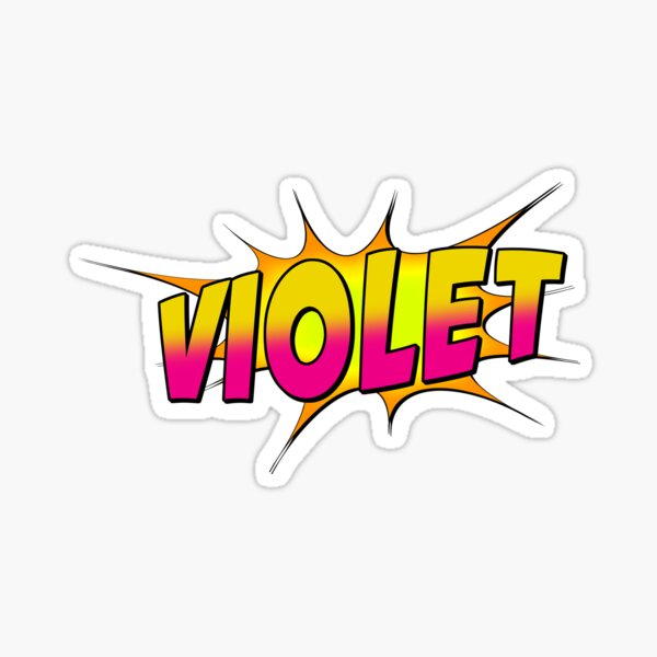 "Violet" Sticker for Sale by rogue-design | Redbubble