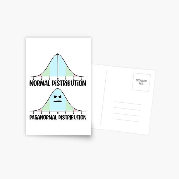 "Paranormal Distribution, Puns, Dad Jokes" Postcard for Sale by ...