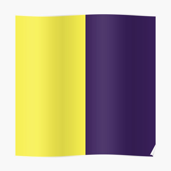 "Pantone Indigo and Yellow Solid Color" Poster for Sale by ...