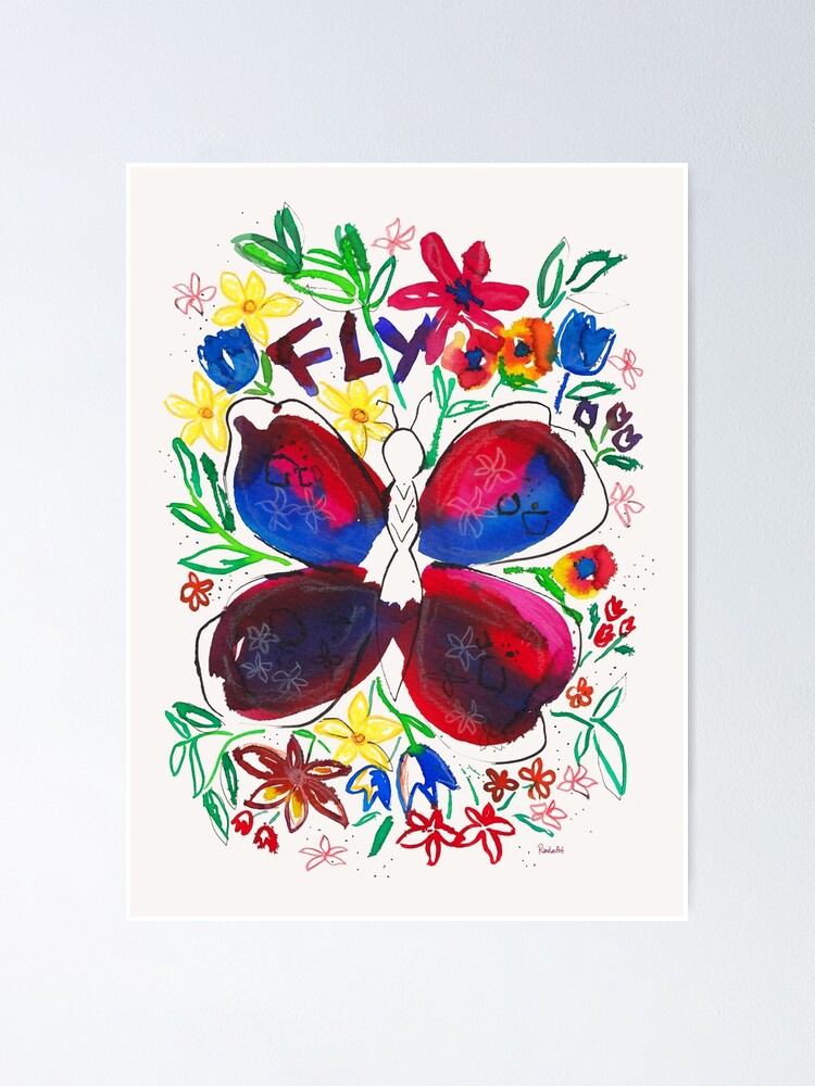 "Fly Butterfly" Poster by RanitasArt | Redbubble