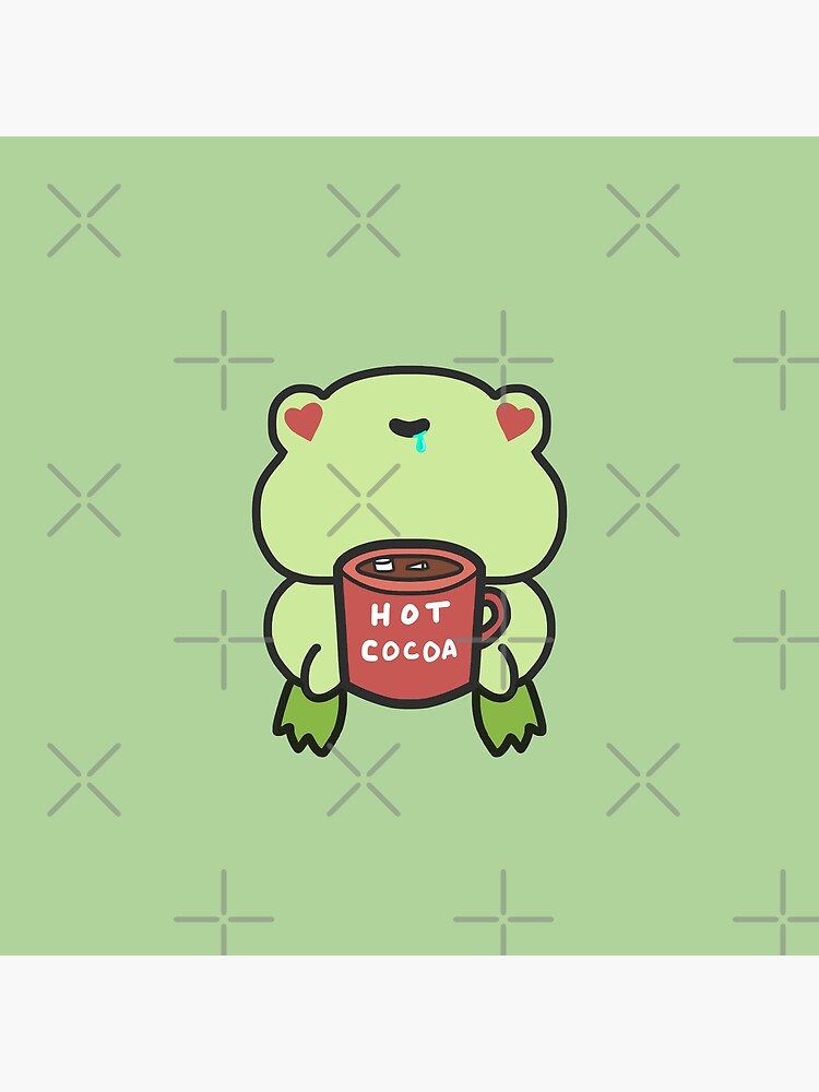 "Frog Hot Cocoa Cozy Cute Handdrawn" Poster for Sale by patrick10reyes ...
