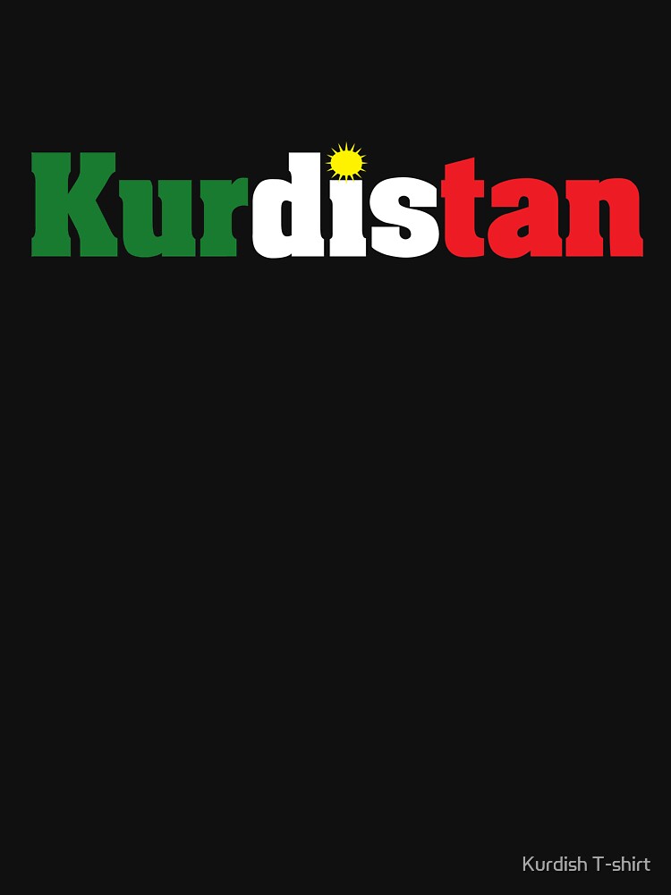 "Kurdistan T-shirt Azadi tee flag text kurd shirt hoodie jacket" T ...