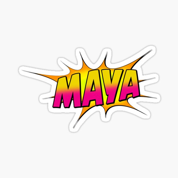 "Maya" Sticker for Sale by rogue-design | Redbubble
