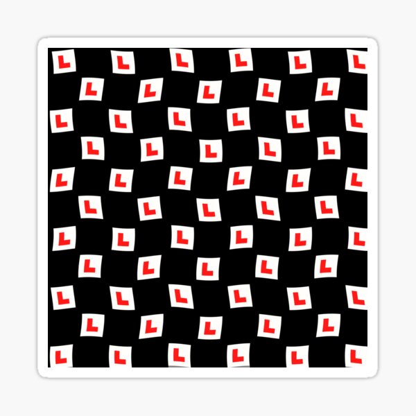 "L-plate learner driver wallpaper black background" Sticker for Sale by ...