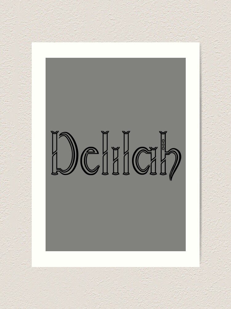 "Delilah (QUEEN): Early Logo Design (black)" Art Print by leAnomis ...