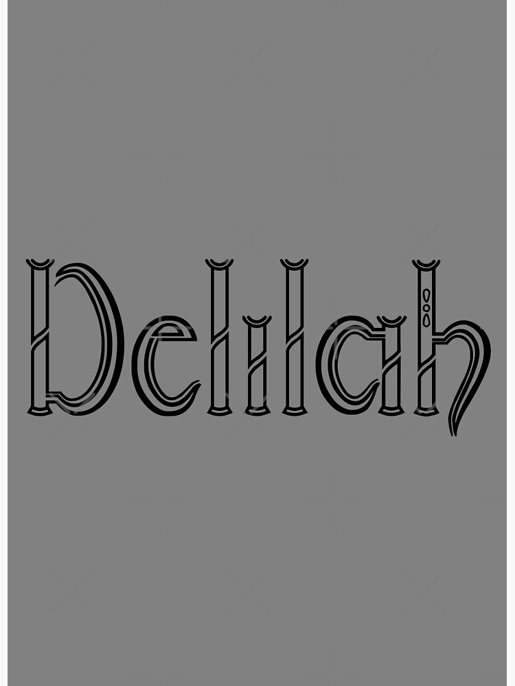 "Delilah (QUEEN): Early Logo Design (black)" Art Print by leAnomis ...