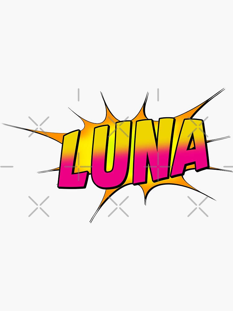 "Luna" Sticker by rogue-design | Redbubble