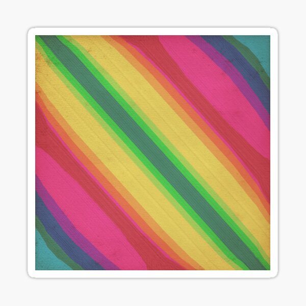 "Retro Rainbow" Sticker by Manee99 | Redbubble