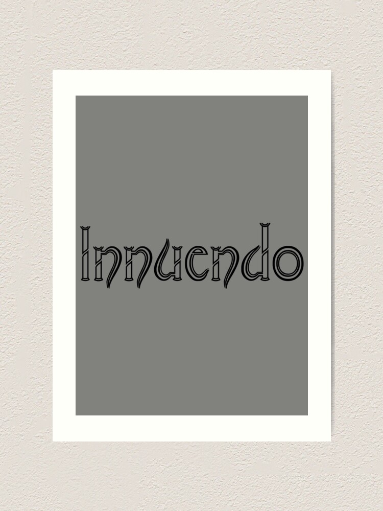 "Innuendo (QUEEN): Early Logo Design (black)" Art Print by leAnomis ...