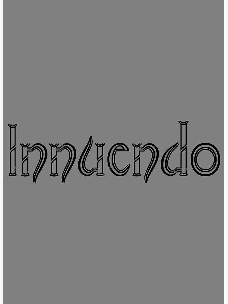 "Innuendo (QUEEN): Early Logo Design (black)" Art Print by leAnomis ...