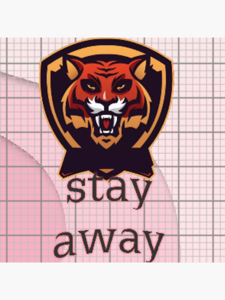 "Stay away design for redbubble" Sticker by pooja73 | Redbubble