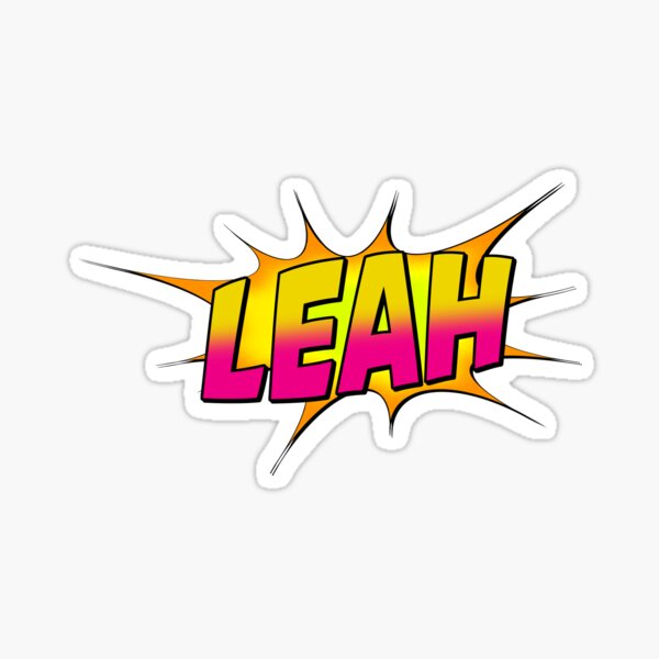 "Leah" Sticker by rogue-design | Redbubble