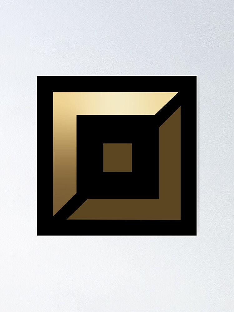 "Top Lane Role Icon (Gold - Black BG)" Poster for Sale by ...