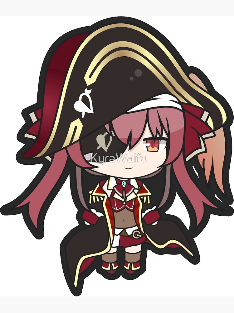 "Houshou Marine - Hololive " Art Print for Sale by KyraWaifu | Redbubble