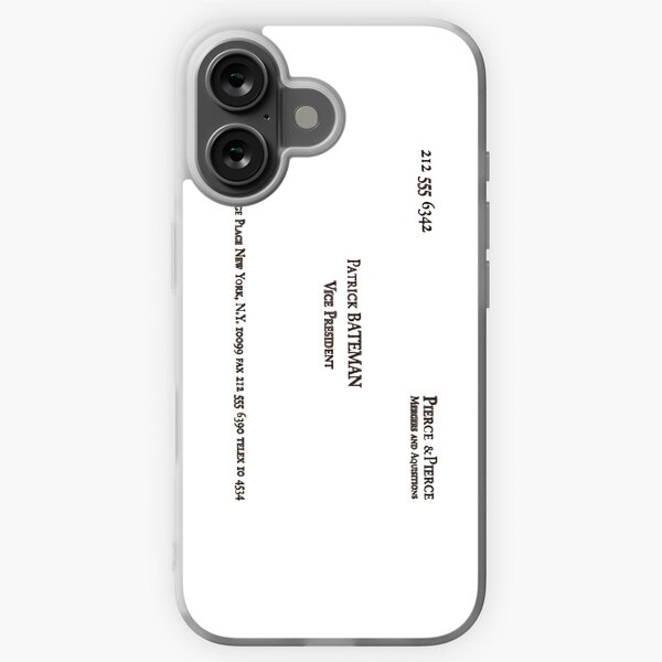 "Patrick Bateman's Card" iPhone Case for Sale by Simplez | Redbubble
