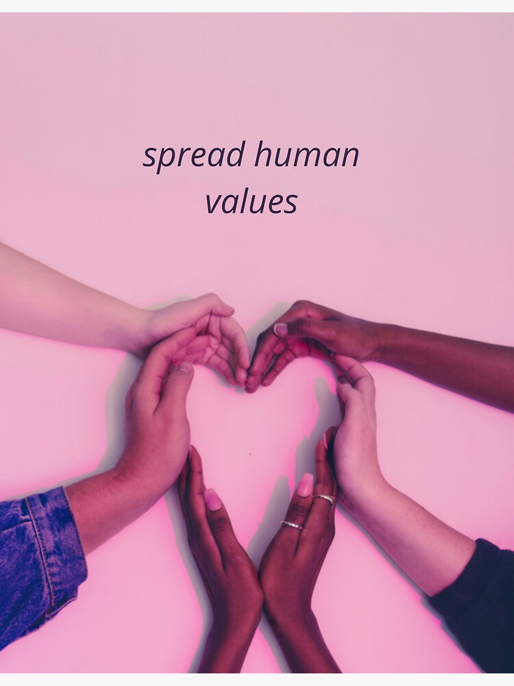 "Humanity first ?" Sticker by Bachoura12 | Redbubble