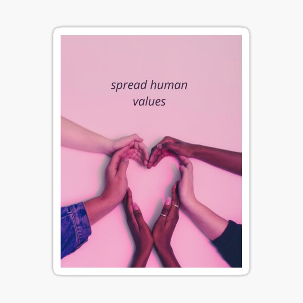 "Humanity first ?" Sticker by Bachoura12 | Redbubble