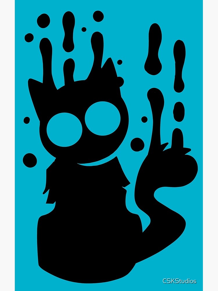 "Dripping Black Cat Silhouette " Art Print by CSKStudios | Redbubble