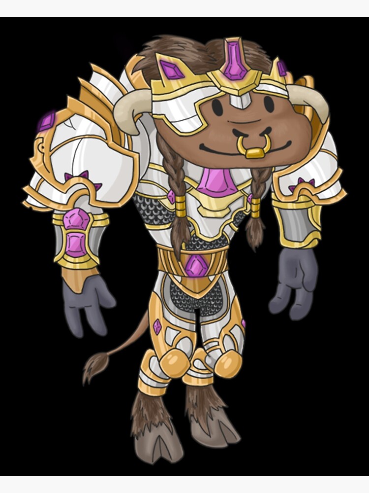 "Tauren Paladin" Poster for Sale by gimkolakai | Redbubble